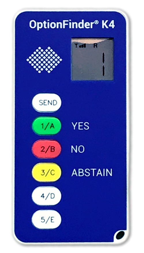 The K4 Audience Voting Device | Option Technologies